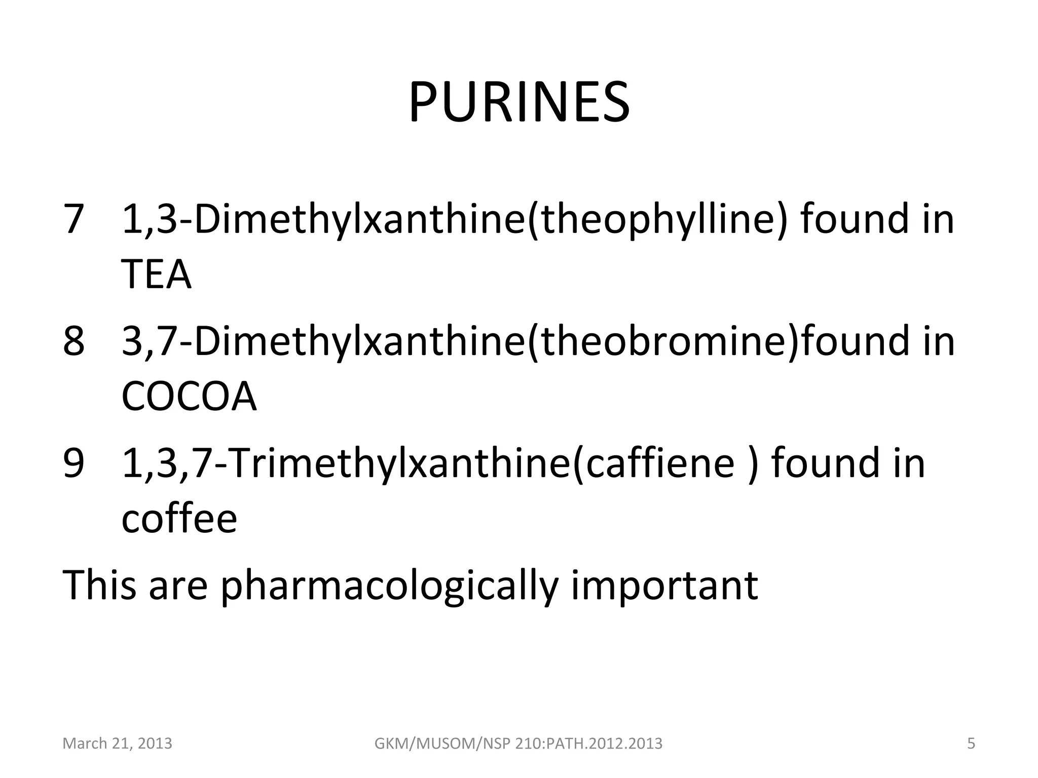 Disorders of purine metabolism | PPT