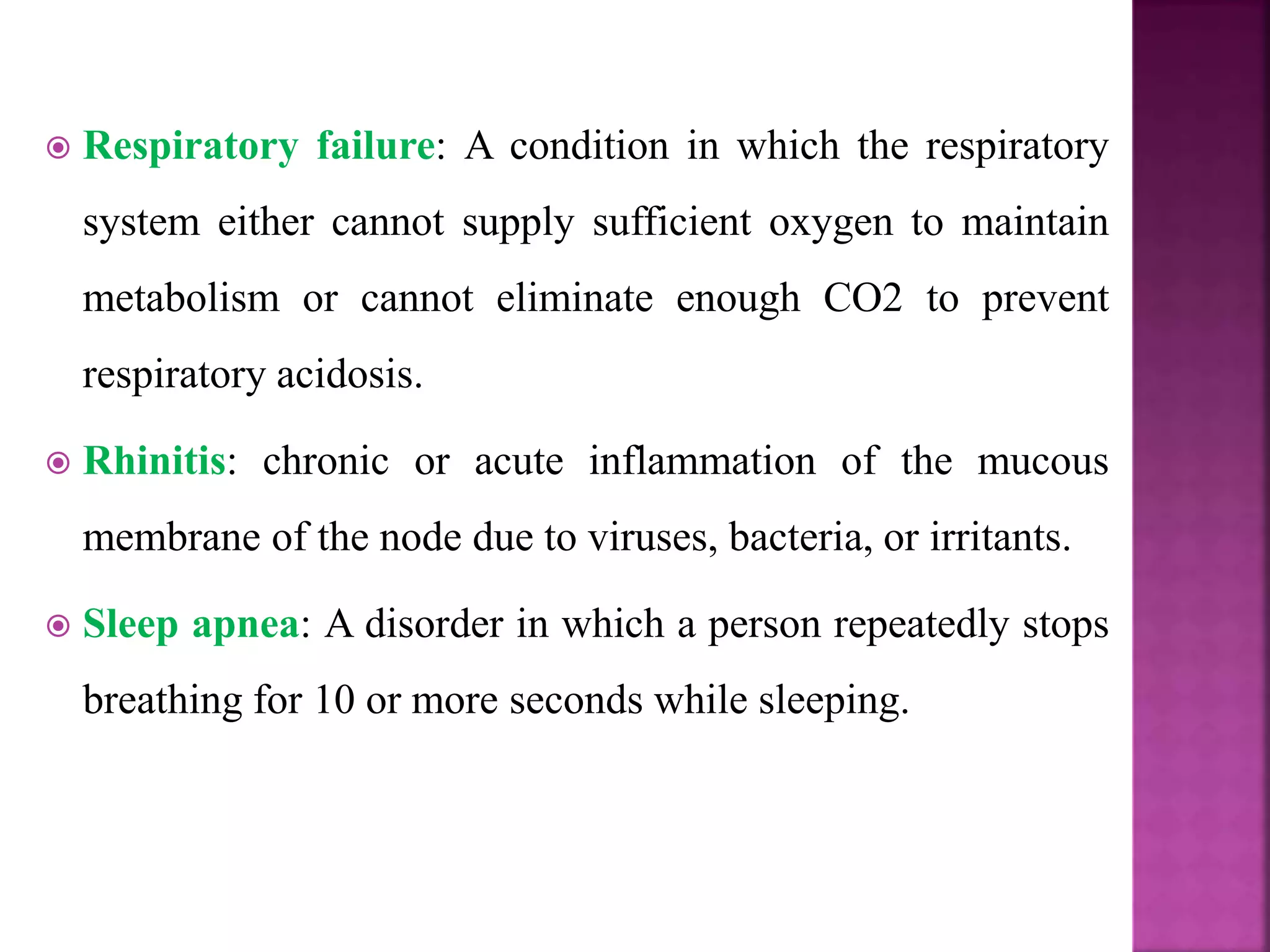 Disorders of respiratory system | PPTX