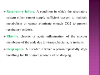 Disorders of respiratory system | PPTX