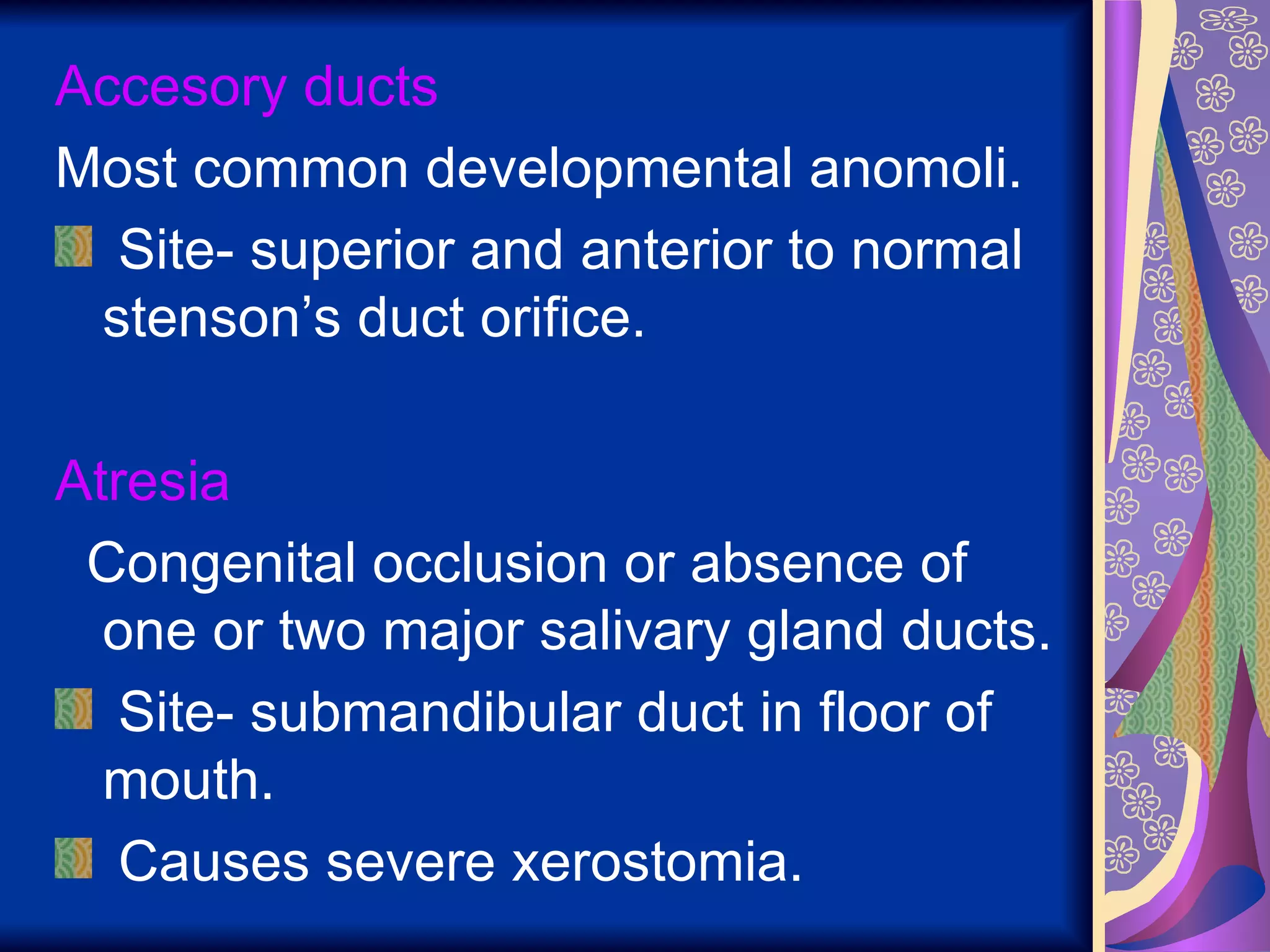 Disorders of salivary glands | PPT