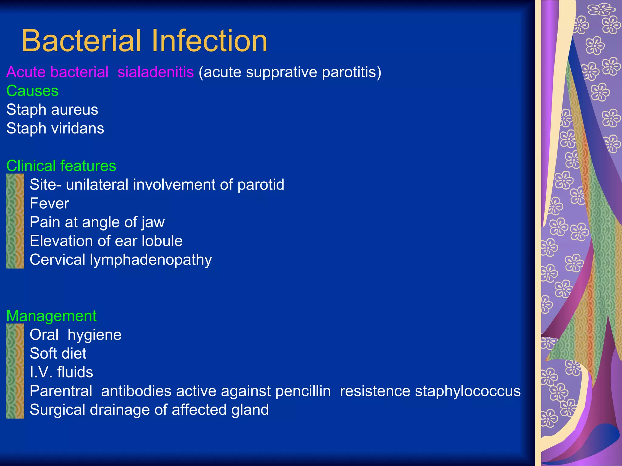 Disorders of salivary glands | PPT