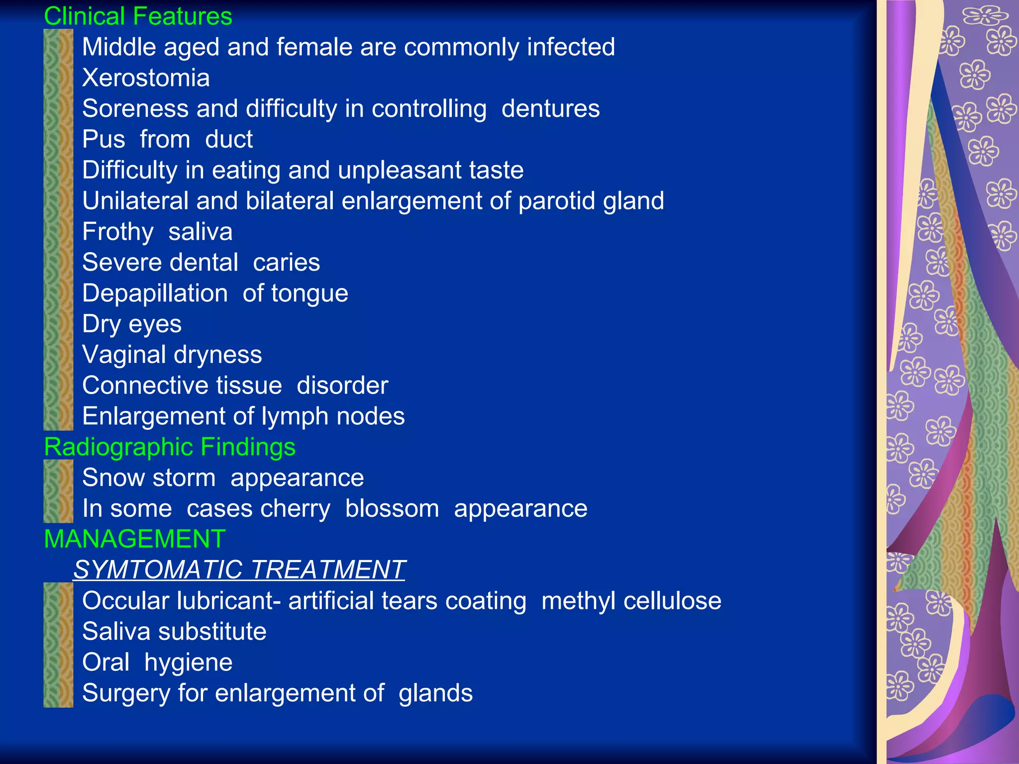Disorders of salivary glands | PPT