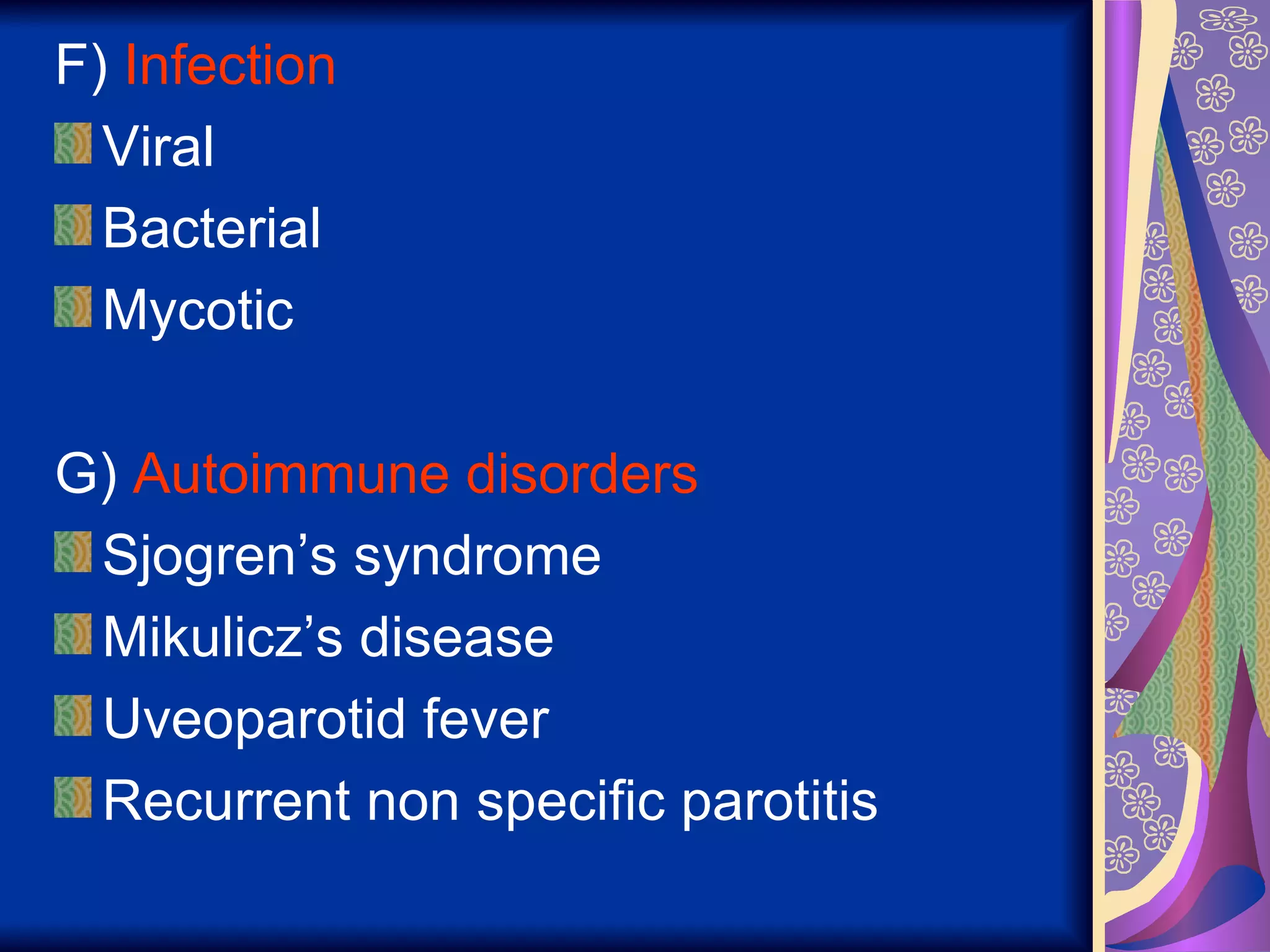 Disorders of salivary glands | PPT