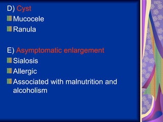 Disorders of salivary glands | PPT