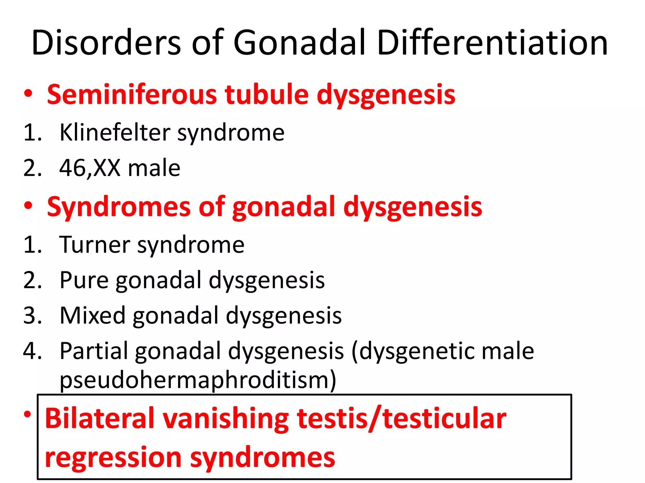 Disorders Of Sex Development Pptx