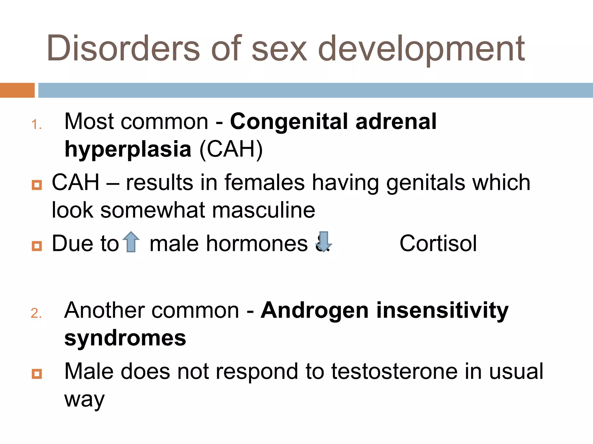 Disorders of sex hormones | PPTX