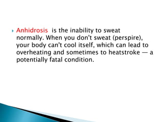 Disorders of skin appendages | PPTX