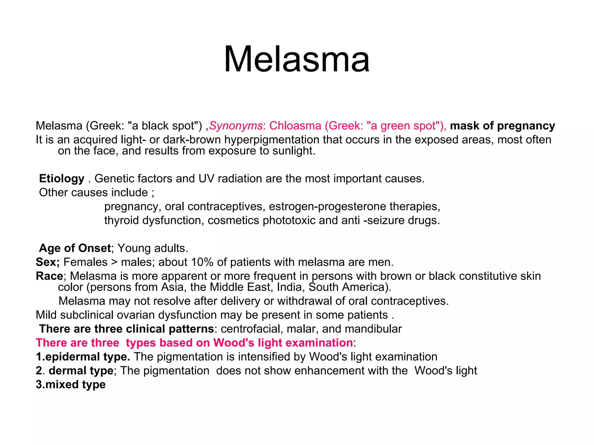 dermatology.Disorders of skin color.(dr.ali) | PPT