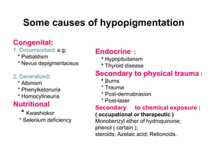 dermatology.Disorders of skin color.(dr.ali) | PPT