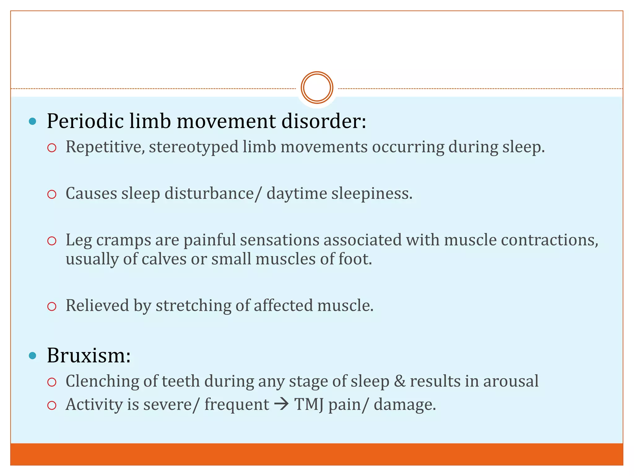 Disorders of sleep | PPTX