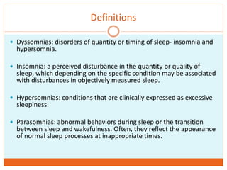 Disorders of sleep | PPT