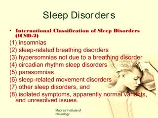 Disorders of sleep adults | PPT