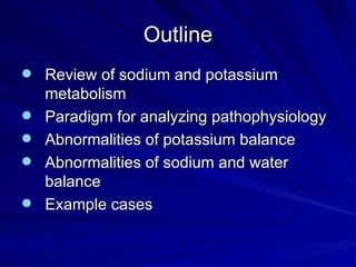 Disorders Of Sodium And Potassium Metabolism | PPT