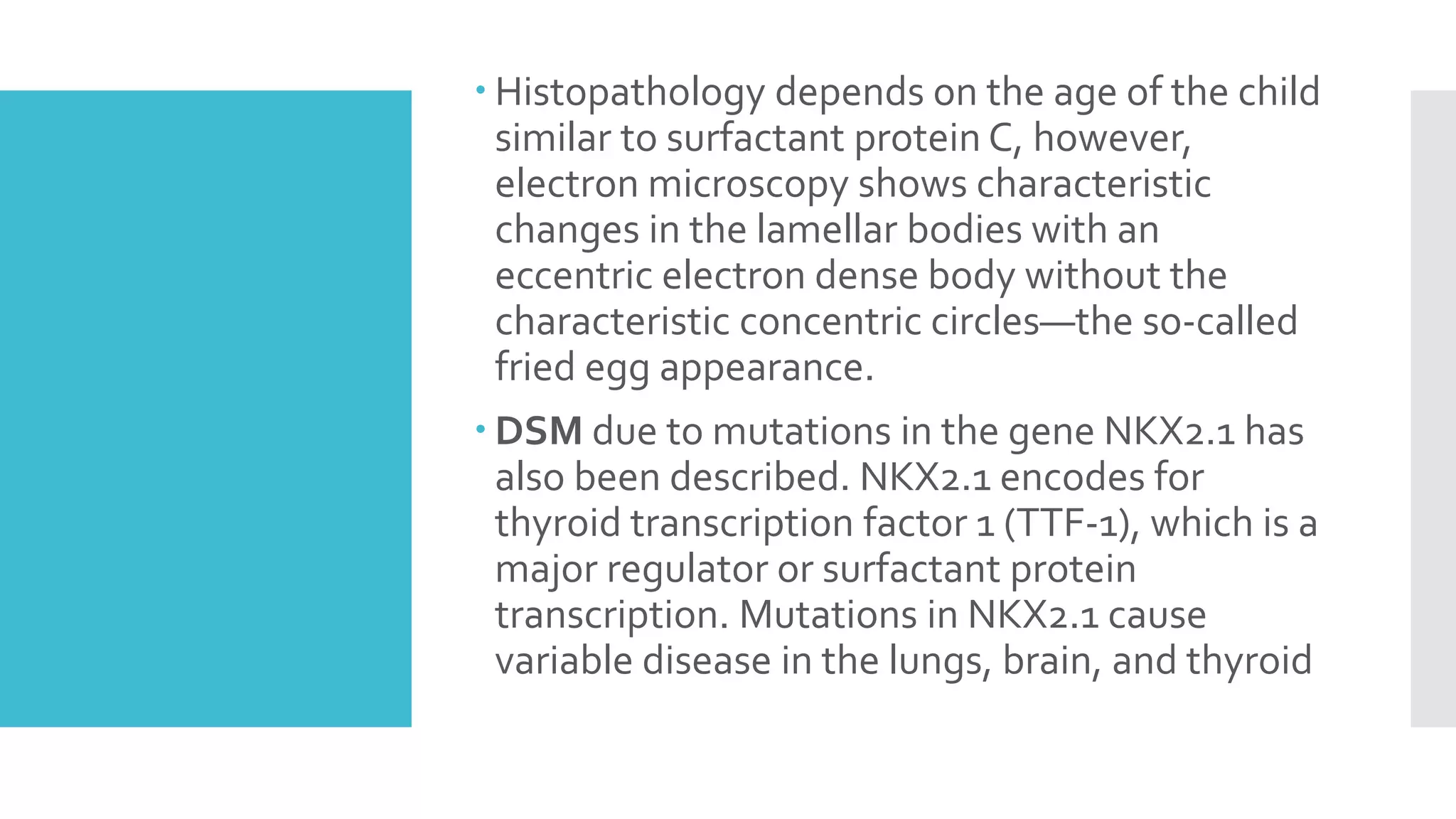 Disorders of surfactant metabolism | PPTX