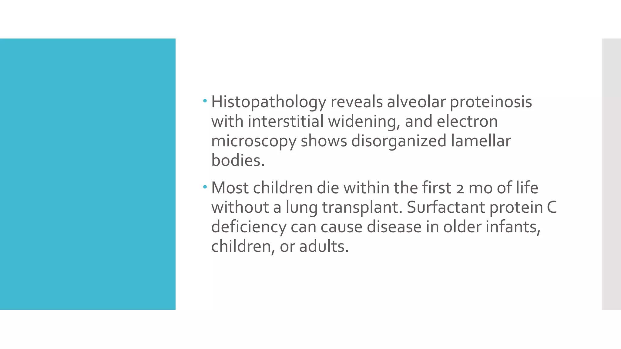 Disorders of surfactant metabolism | PPTX