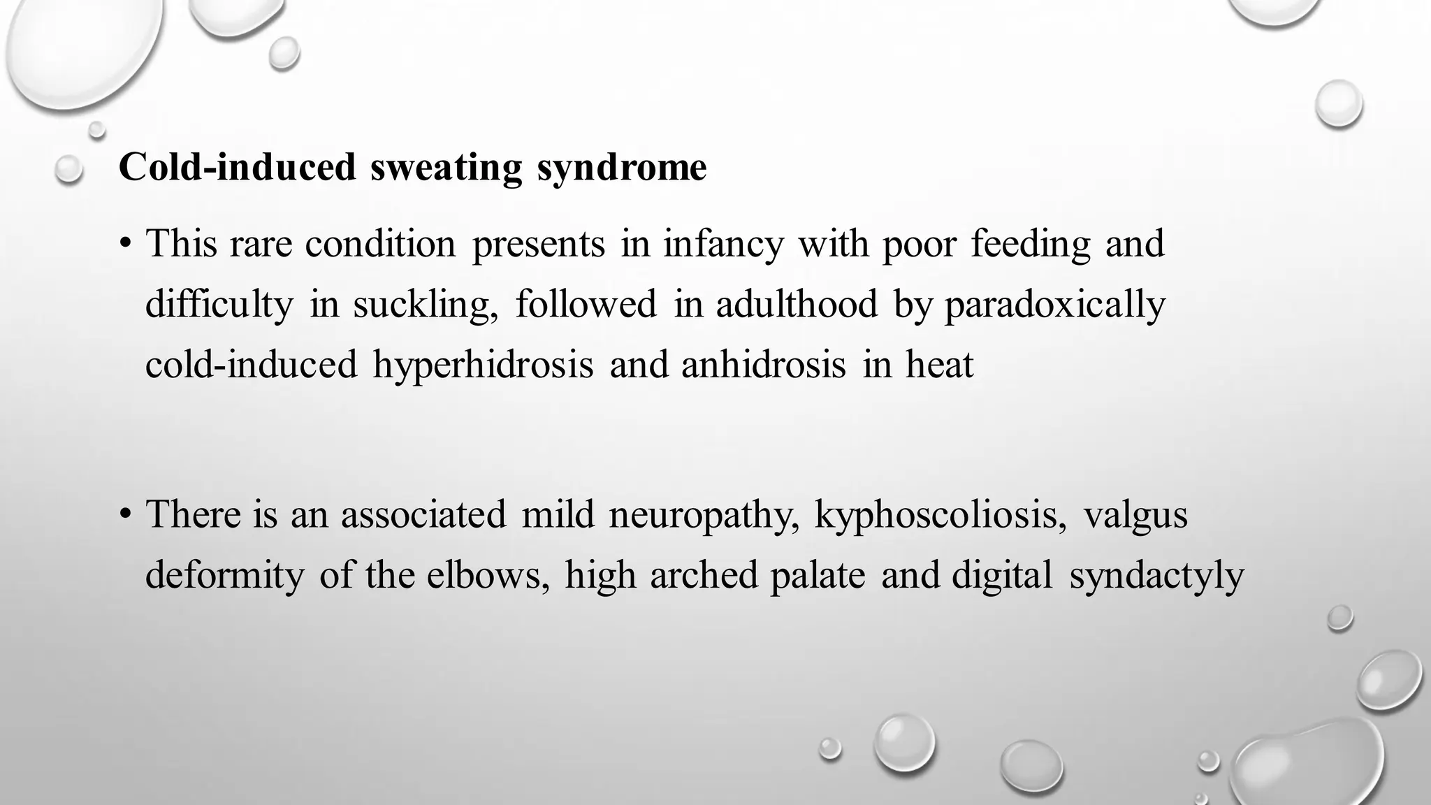 DISORDERS OF SWEAT GLANDS in dermatology | PPT