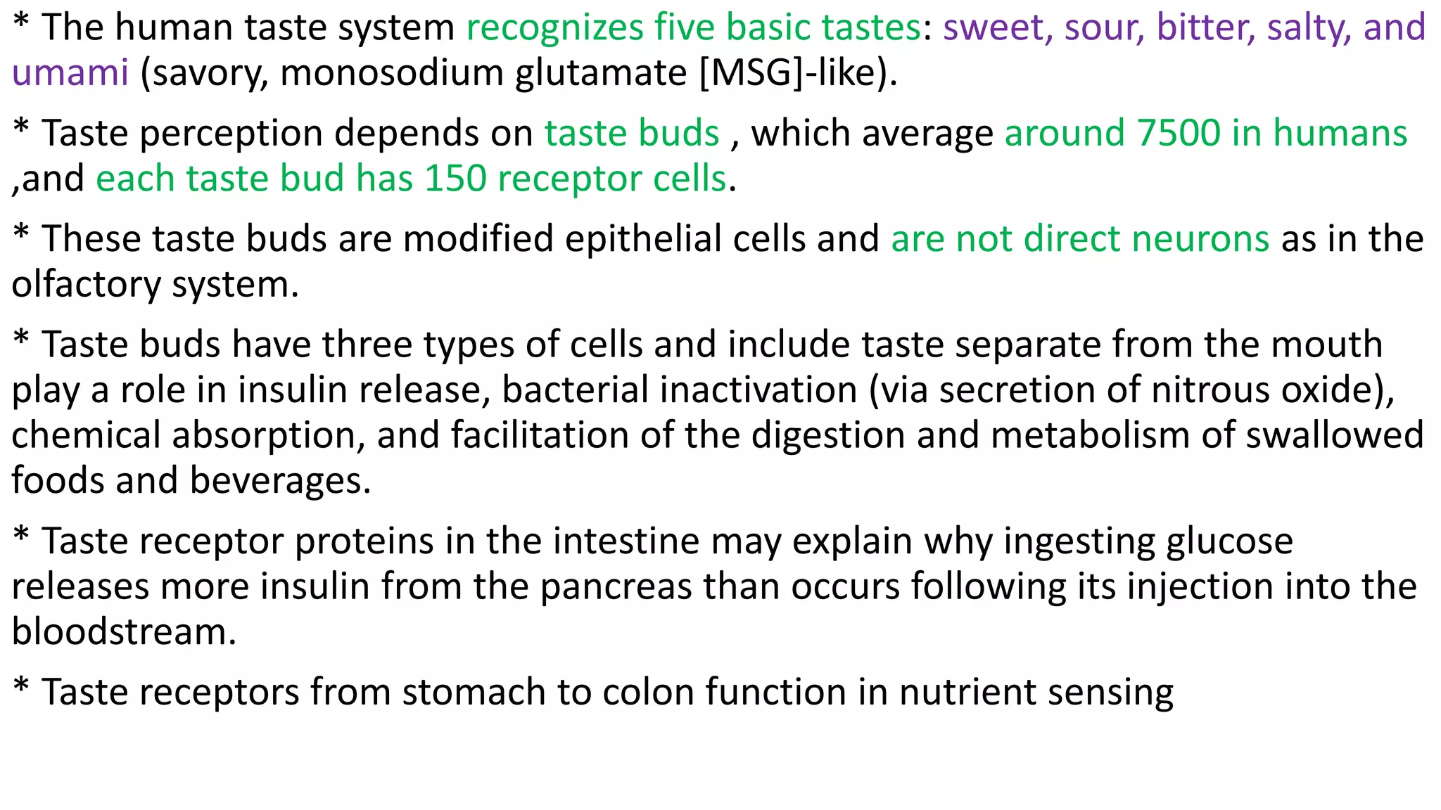 Disorders of taste and smell | PPTX