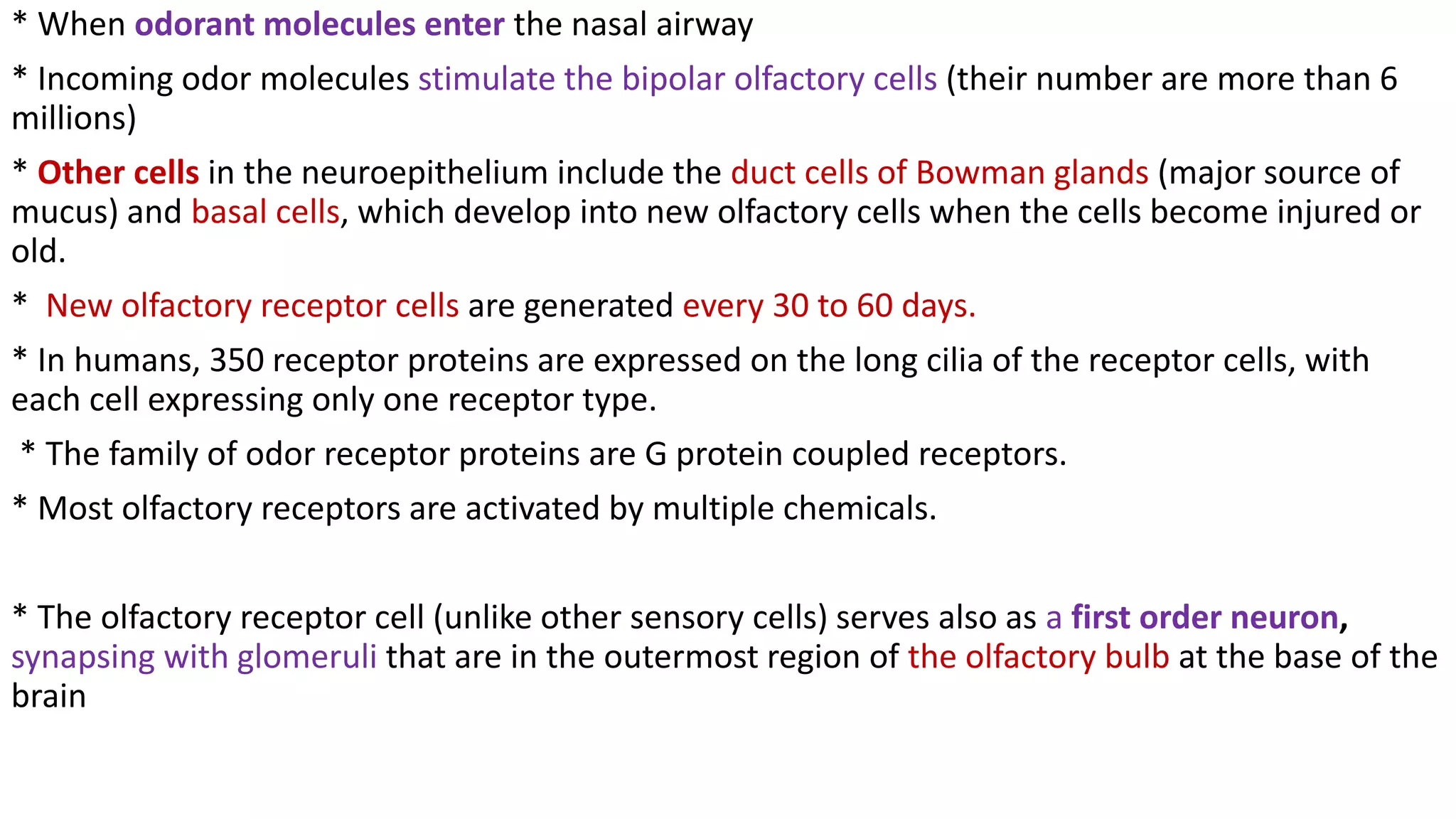 Disorders of taste and smell | PPTX | Brain and Nervous System ...