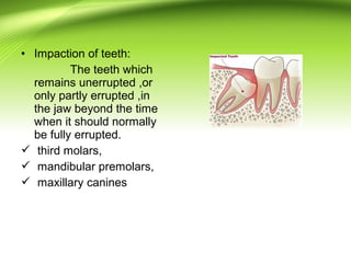 Disorders of teeth | PPT