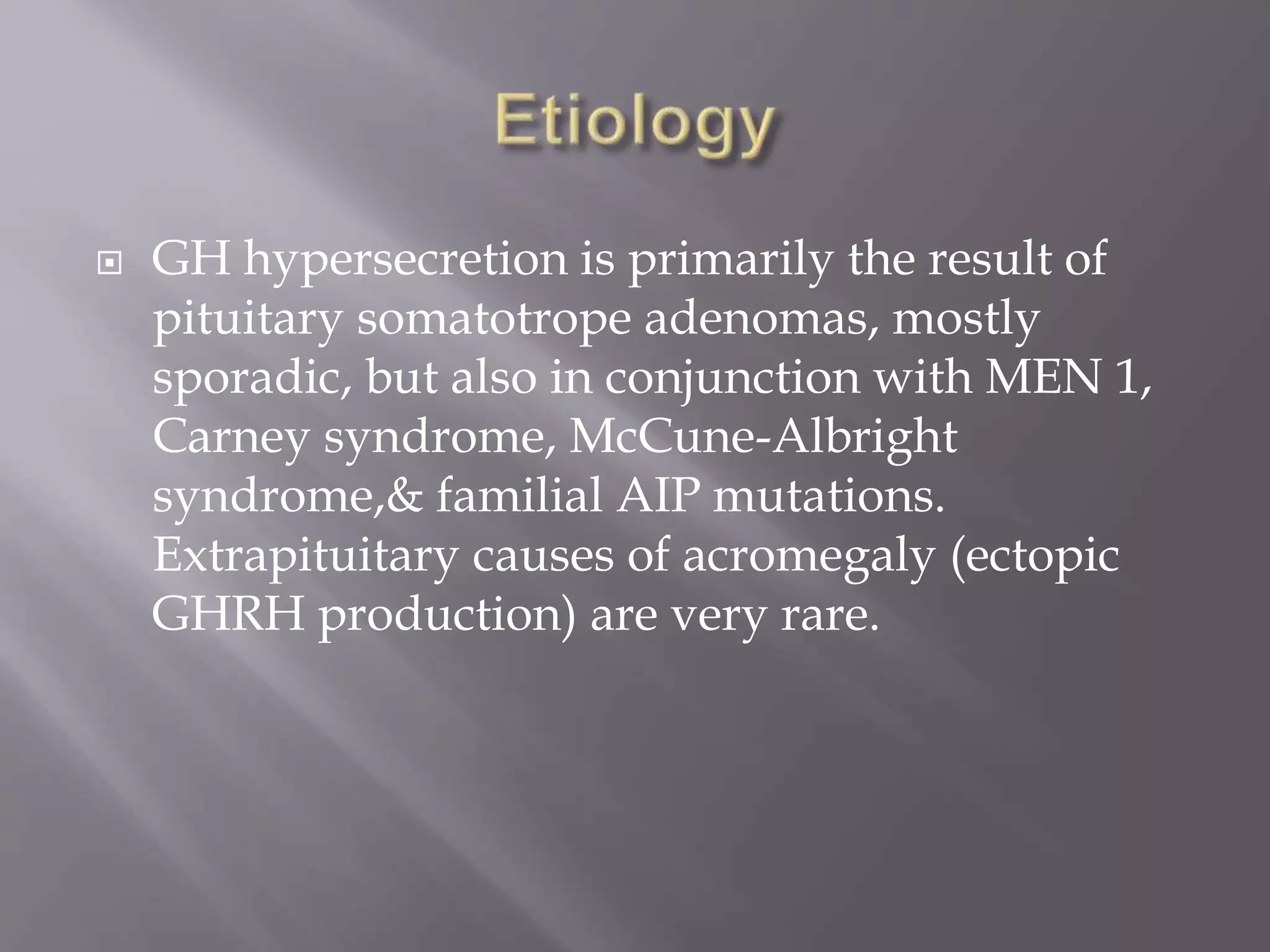 Disorders of the anterior pituitary and hypothalamus | PPT