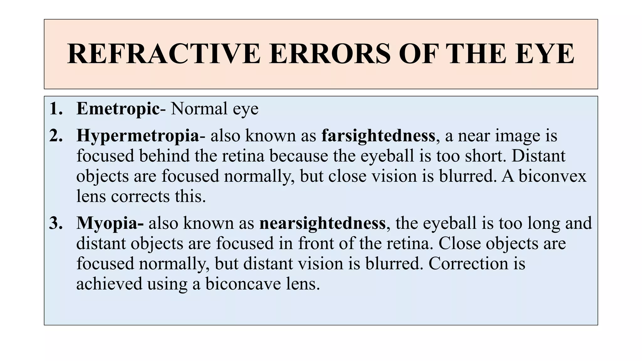 Disorders of the eye | PPTX
