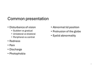 Disorders of the Eye Disorders of the Eye | PPT