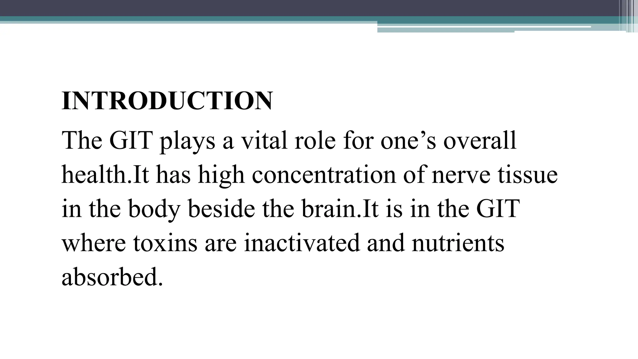 DISORDERS OF THE GIT.pptx | Digestive Disorders | Diseases and Conditions
