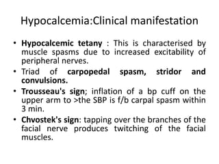 Disorders of the parathyroid glands | PPTX