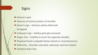 Disorders of the shoulder joint | PPTX