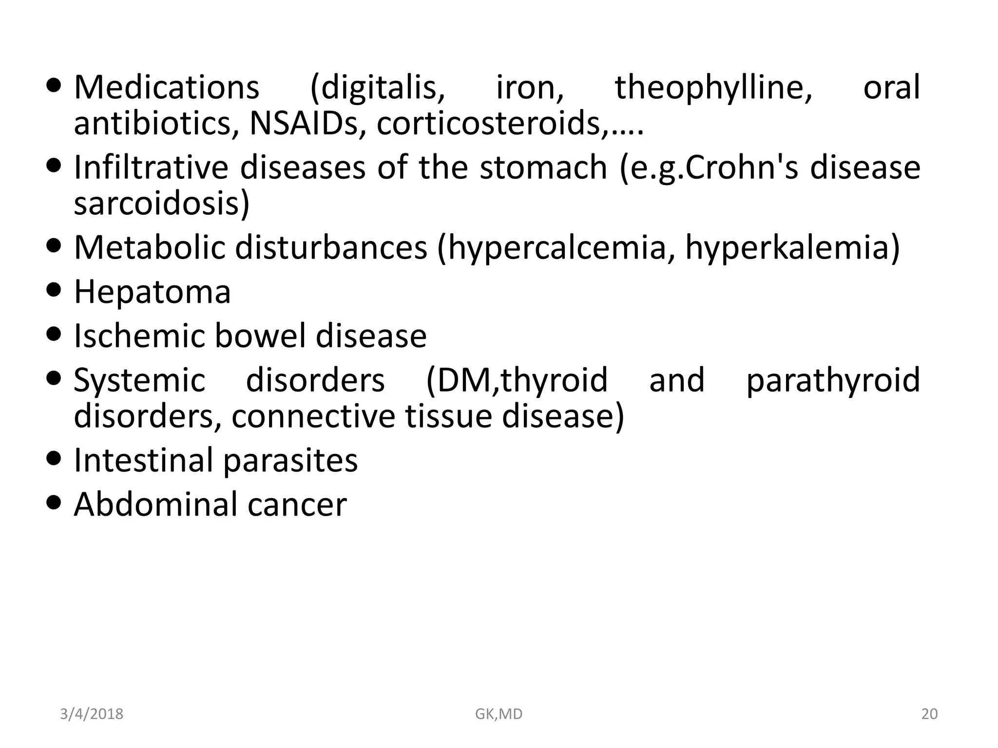 Disorders of the stomach | PPTX