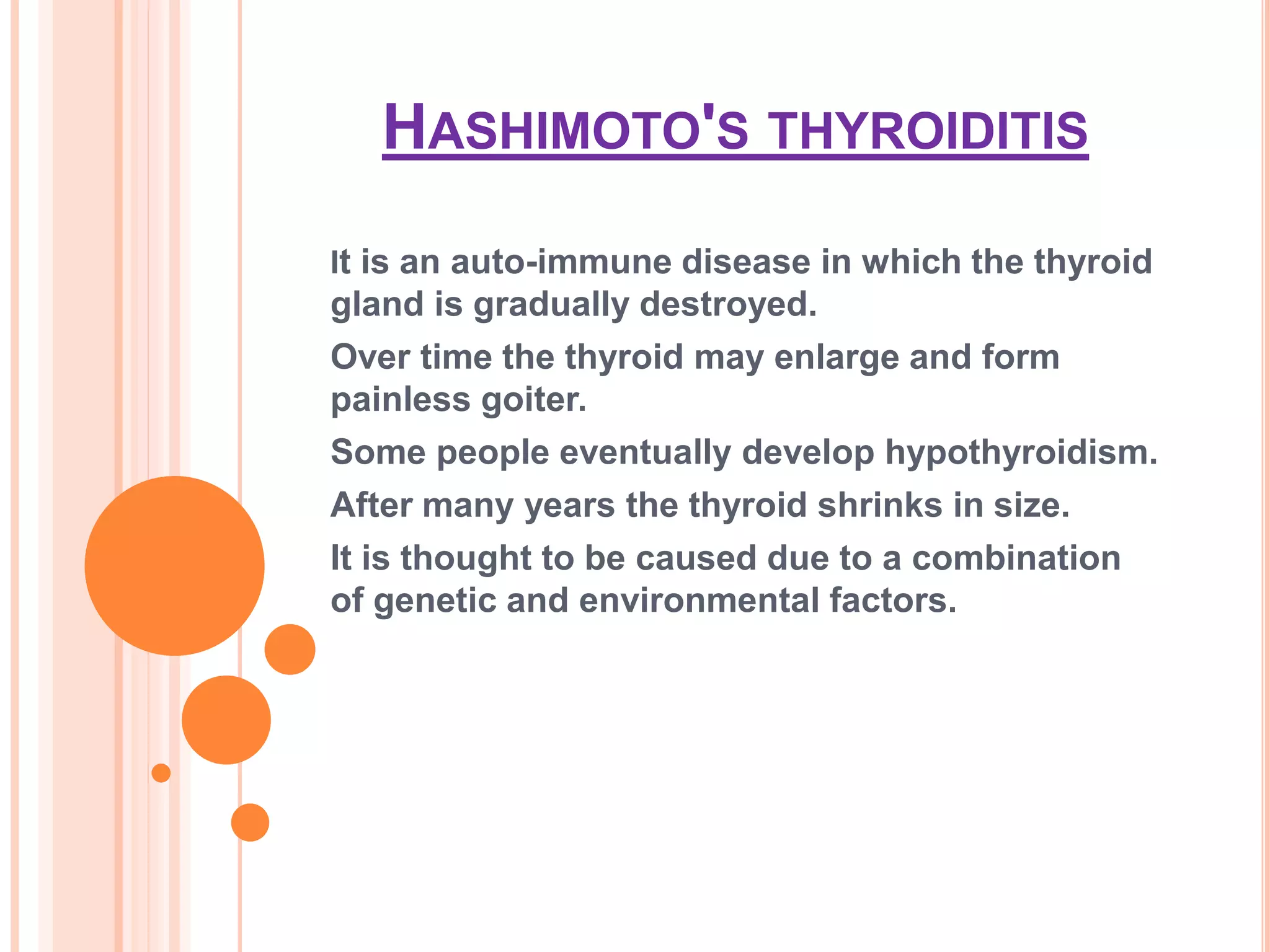 Disorders of the thyroid gland | PPTX