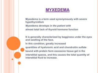 Disorders of the thyroid gland | PPTX