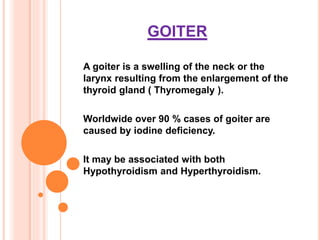 Disorders of the thyroid gland | PPTX