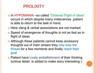 Disorders of thought 1 | PPTX