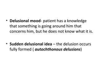 Disorders of thought | PPT