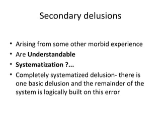 Disorders of thought | PPT