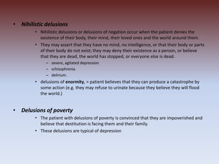 Disorders of thought | PPTX