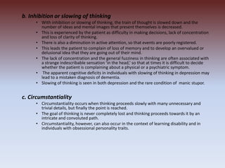 Disorders of thought | PPTX