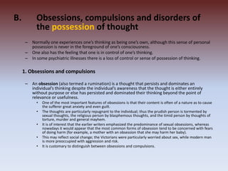 Disorders of thought | PPTX