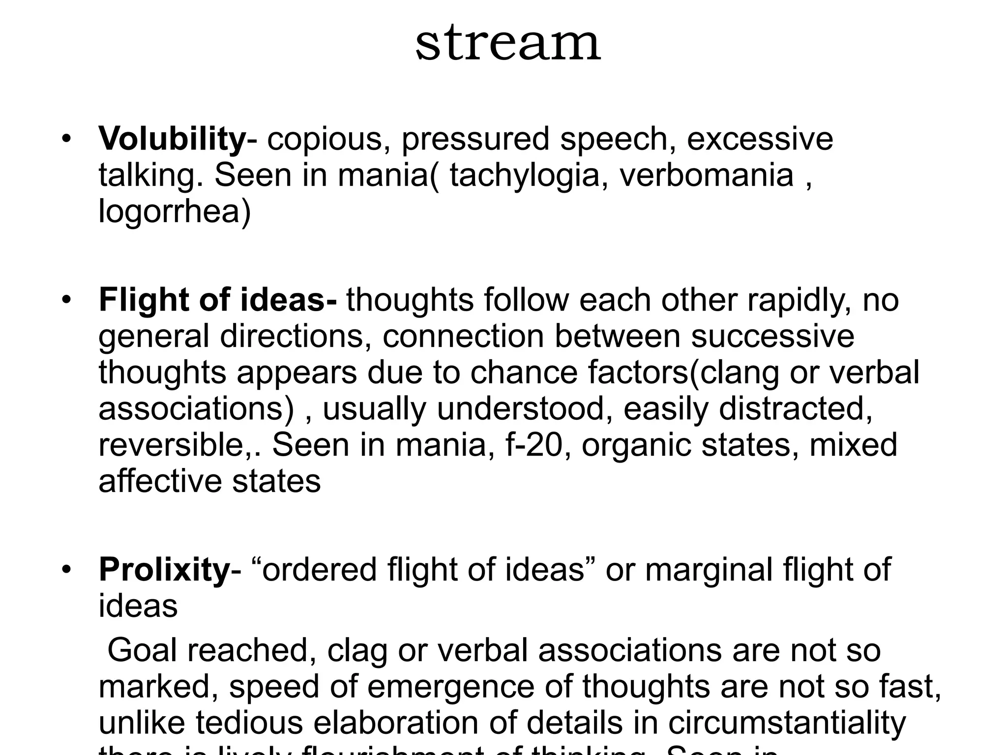 Disorders of thought | PPTX