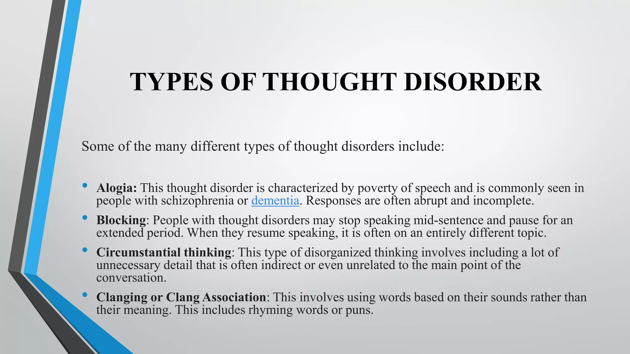 DISORDERS OF THOUGHT | PDF