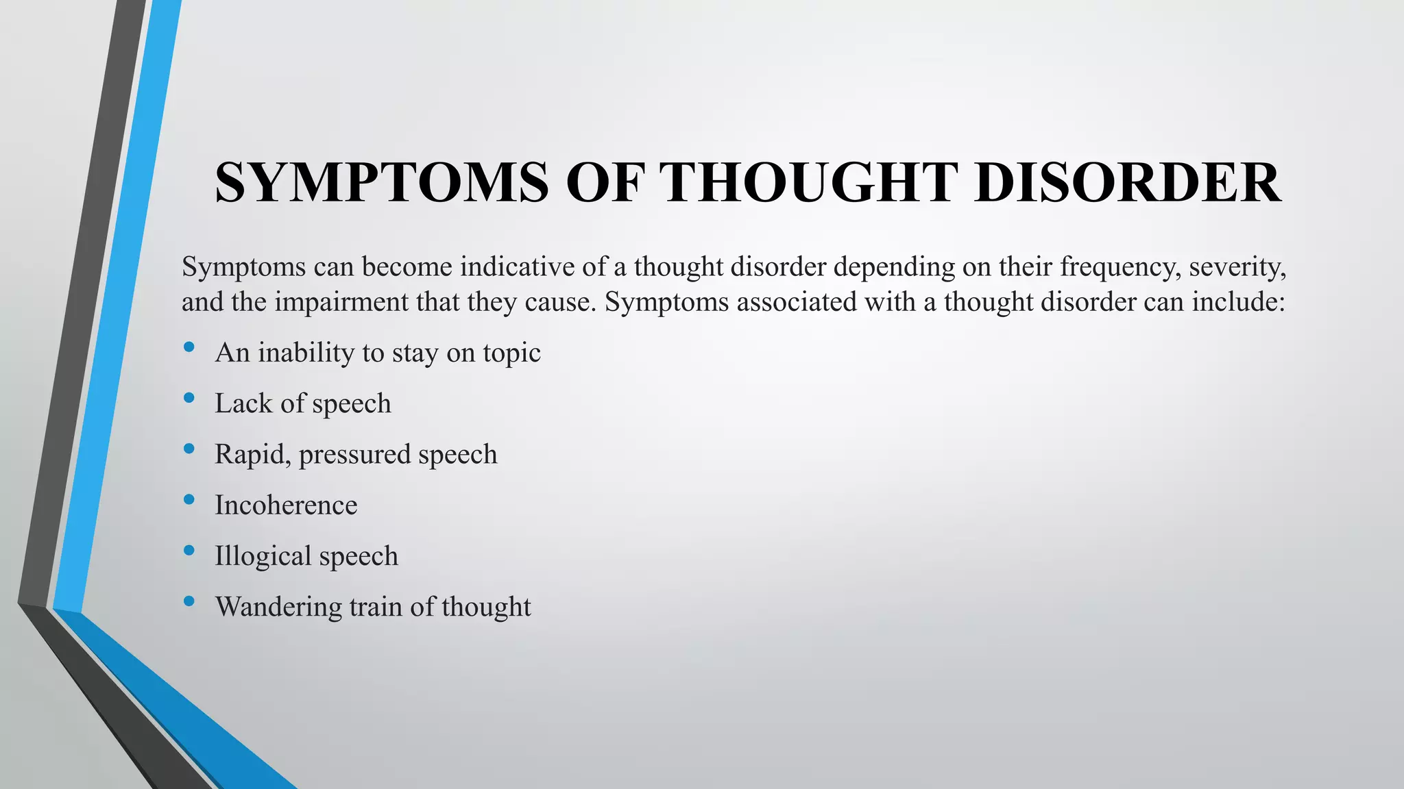 DISORDERS OF THOUGHT | PDF