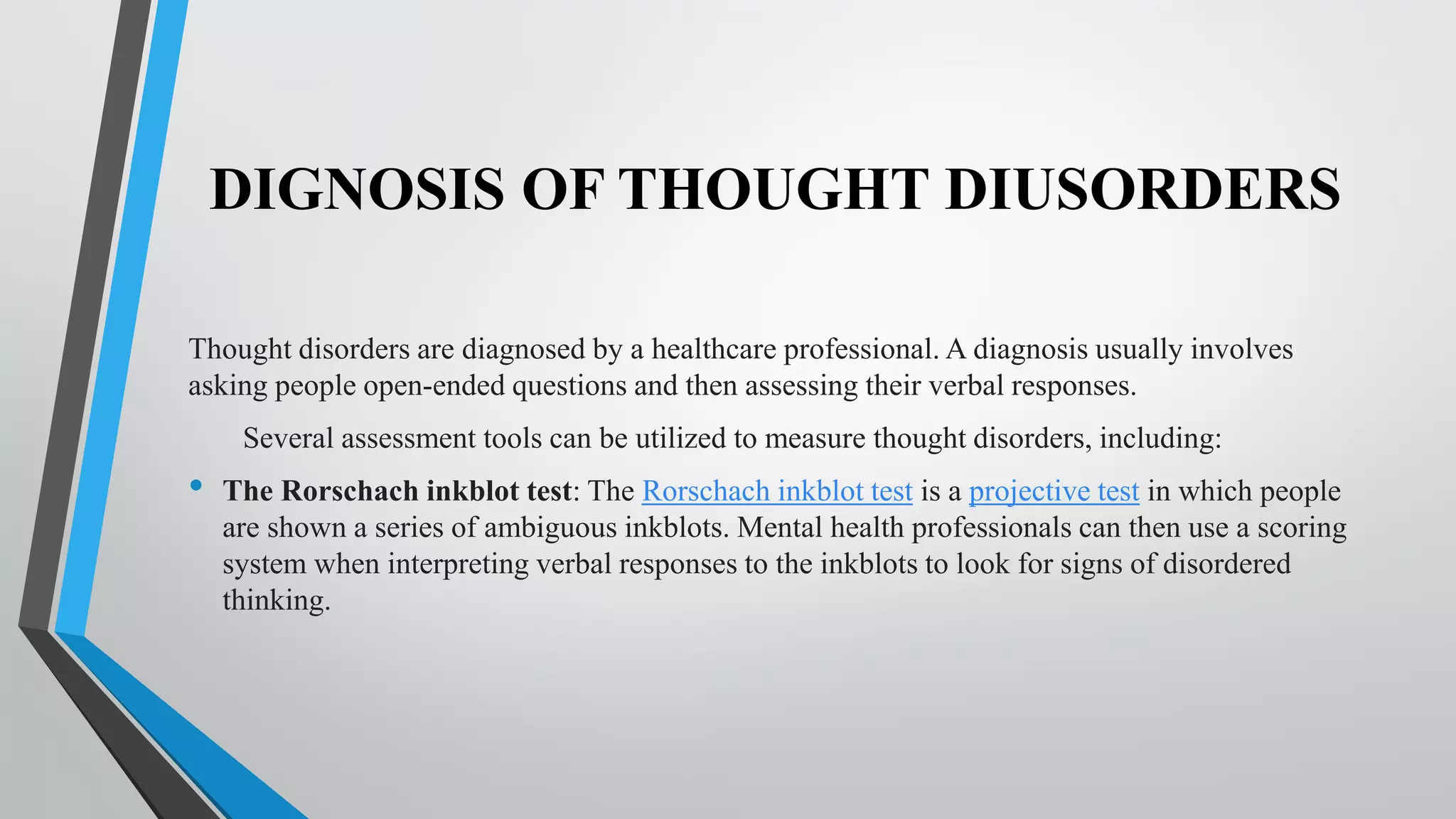 DISORDERS OF THOUGHT | PDF