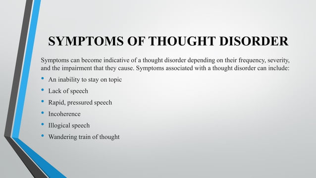 DISORDERS OF THOUGHT | PDF