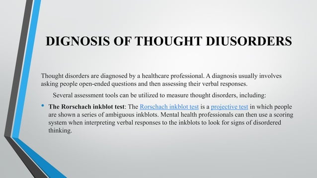 DISORDERS OF THOUGHT | PDF