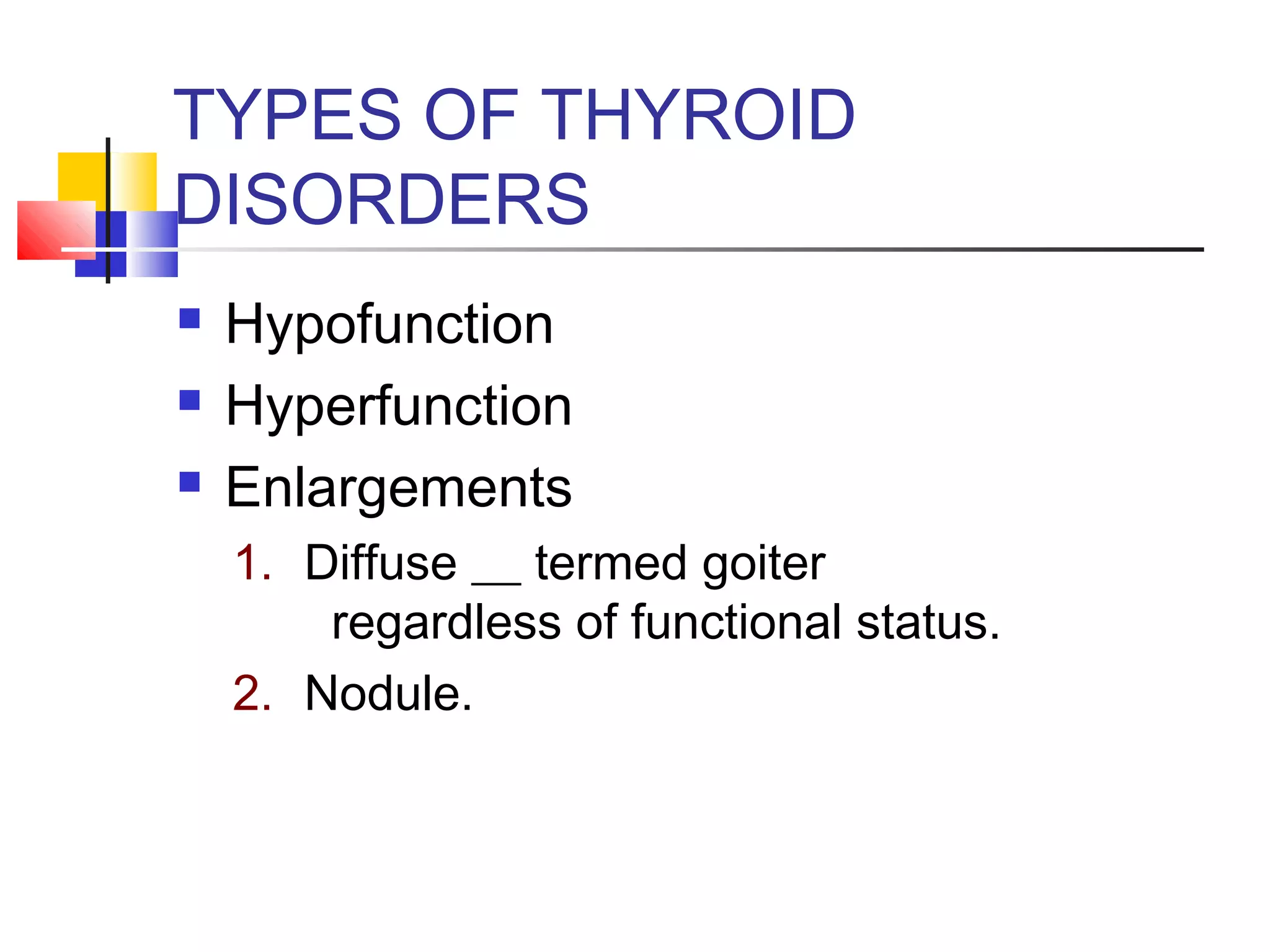 Brief introduction on disorders of thyroid gland | PPT