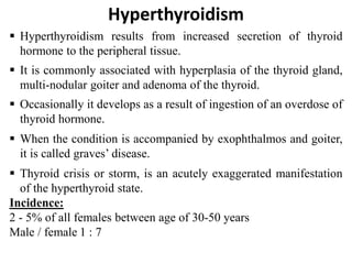 Disorders of thyroid gland | PPTX