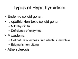 Disorders of thyroid gland copy | PPT
