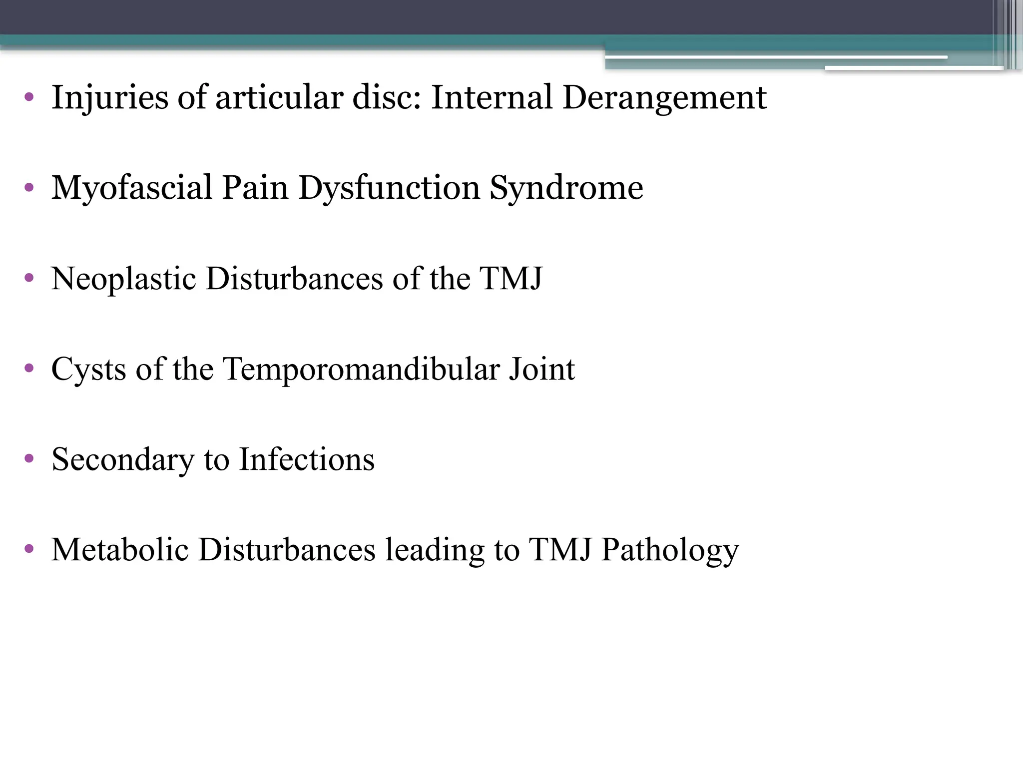 temporo mandibular joint disorders and its histology | PPTX