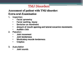 temporo mandibular joint disorders and its histology | PPTX